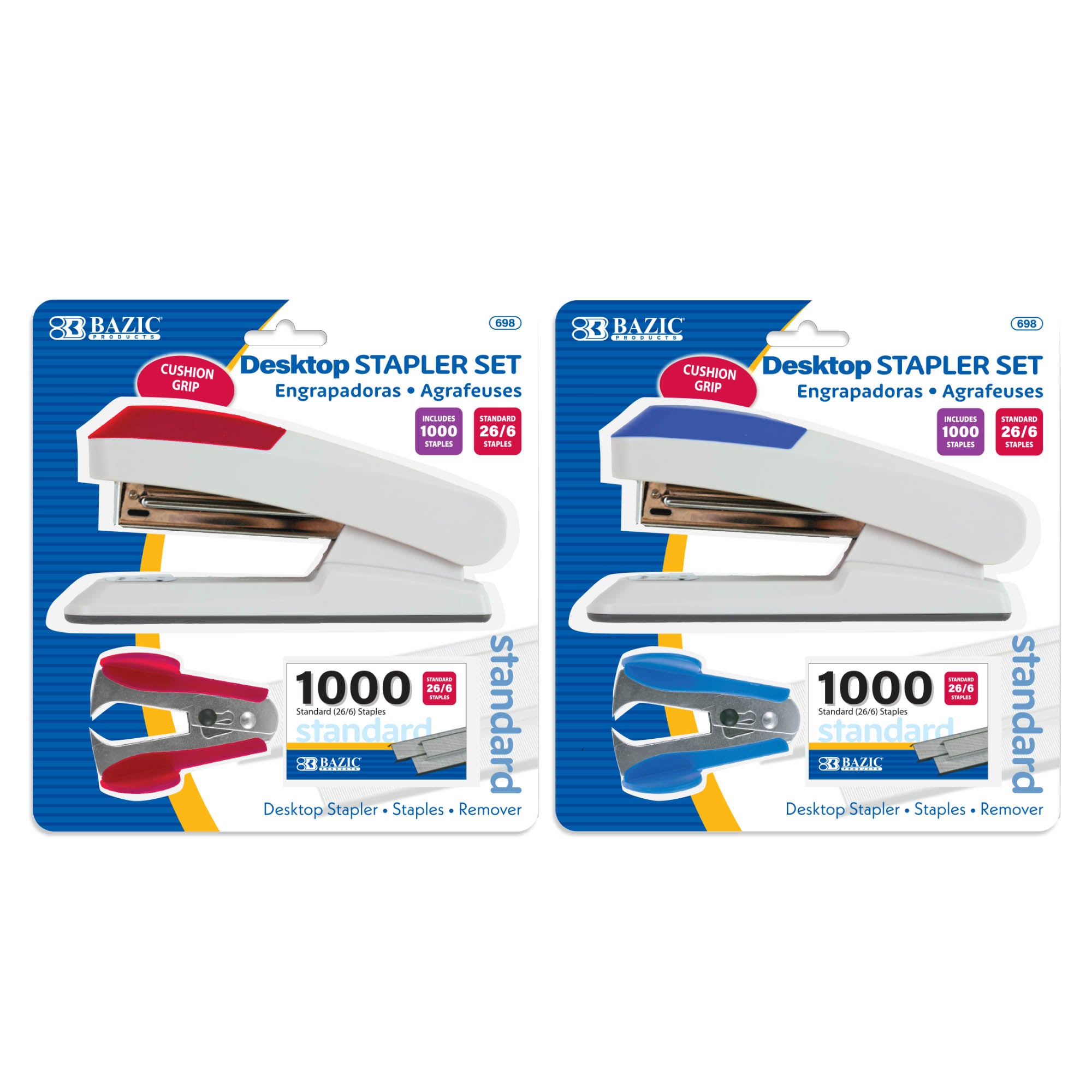 BAZIC Comfort Grip Desktop Stapler Set – BAZIC Store