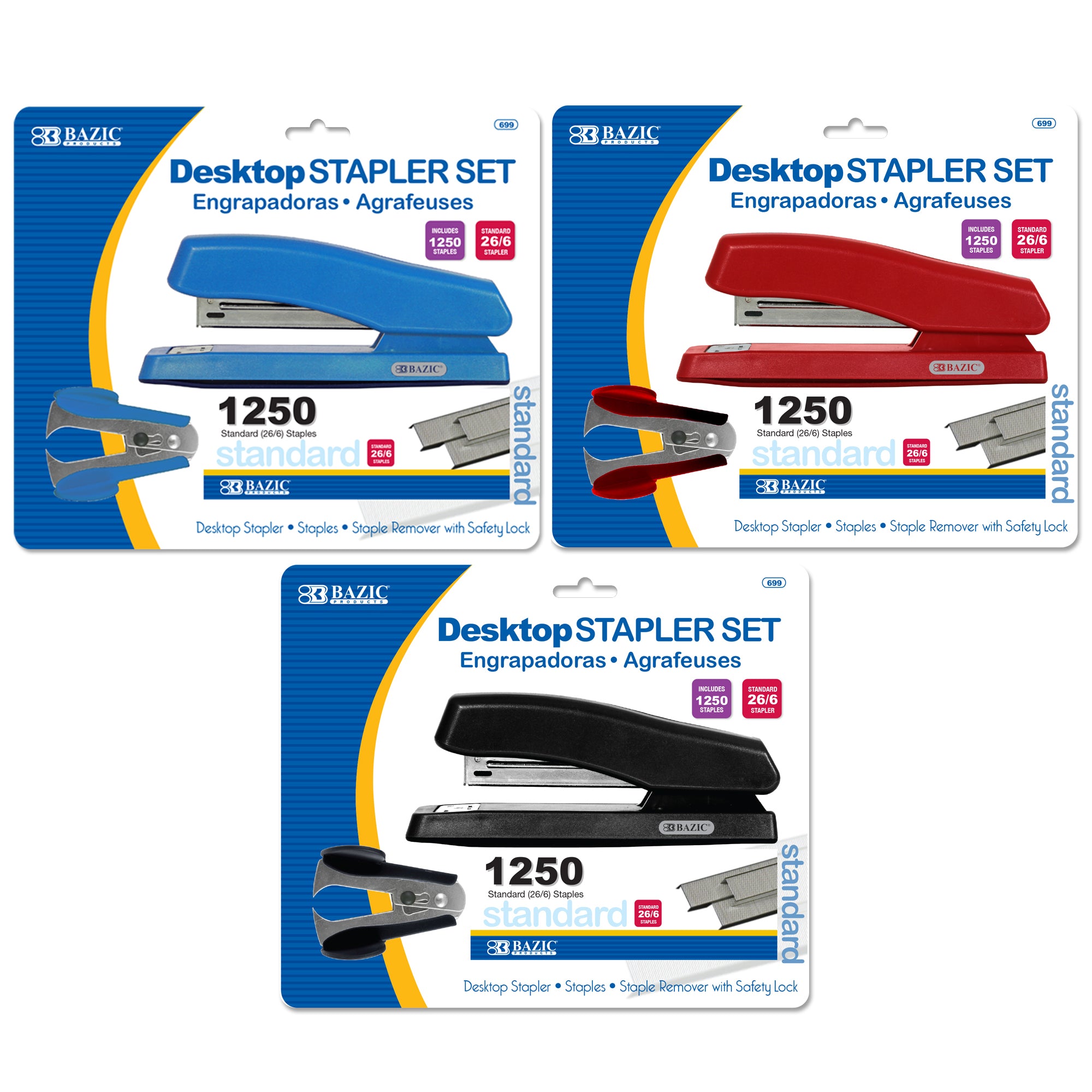 BAZIC Office Desktop Stapler Set – BAZIC Store