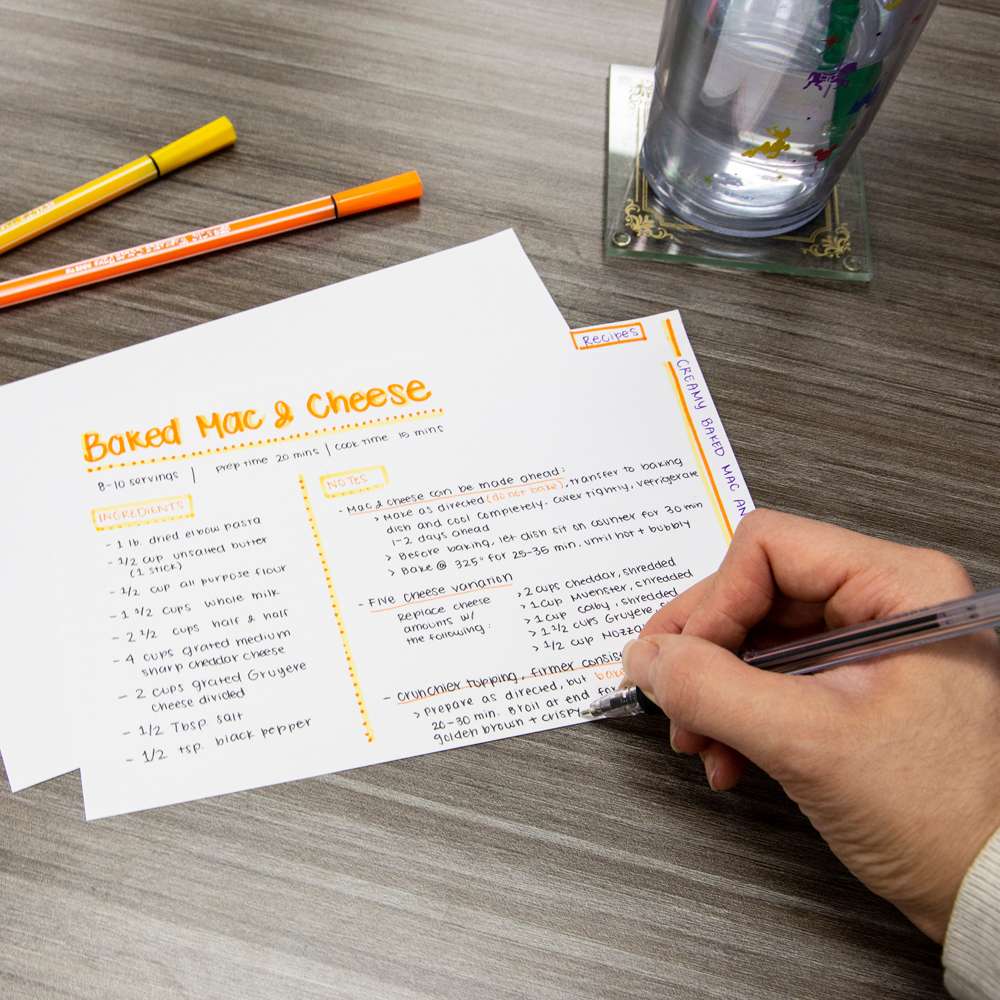 Index Card Sizes 5x8