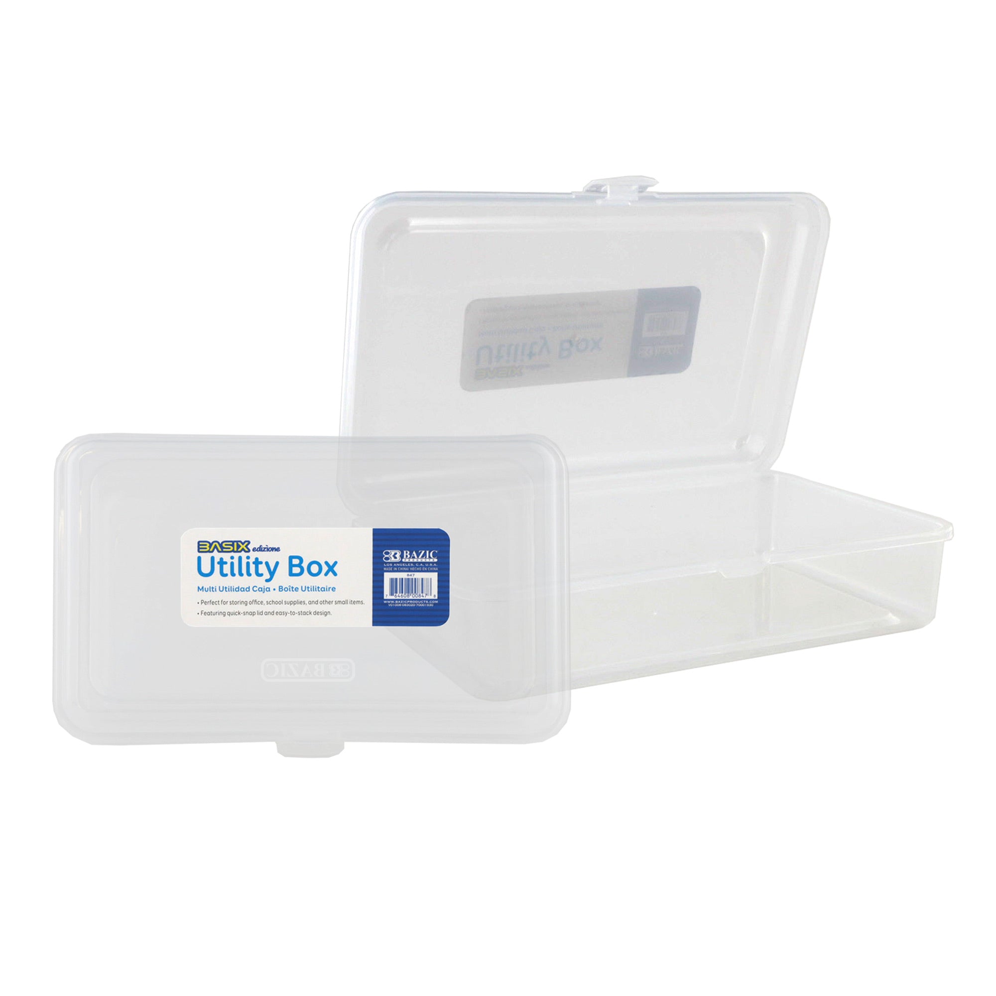 BAZIC Basix Clear Multipurpose Utility Box – BAZIC Store